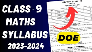 Maths Syllabus Class 9 2023-2024 | class-9th maths syll... | Doovi