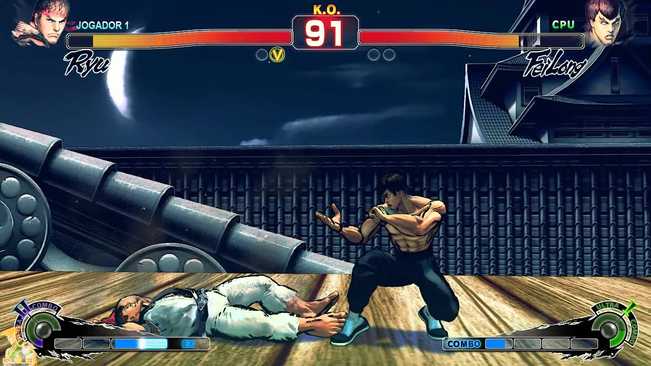 SF4AE Ryu Classic Stage moonlight wilderness - YouTube