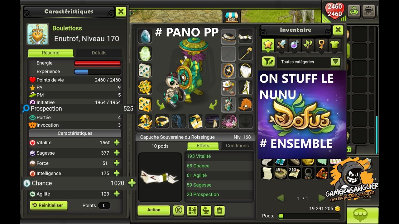 DOFUS TOUCH ENUTROF 170 EAU PANO PP - ON ACHETE LA PANOPLIE ENSEMBLE - NUNU DROP - YouTube