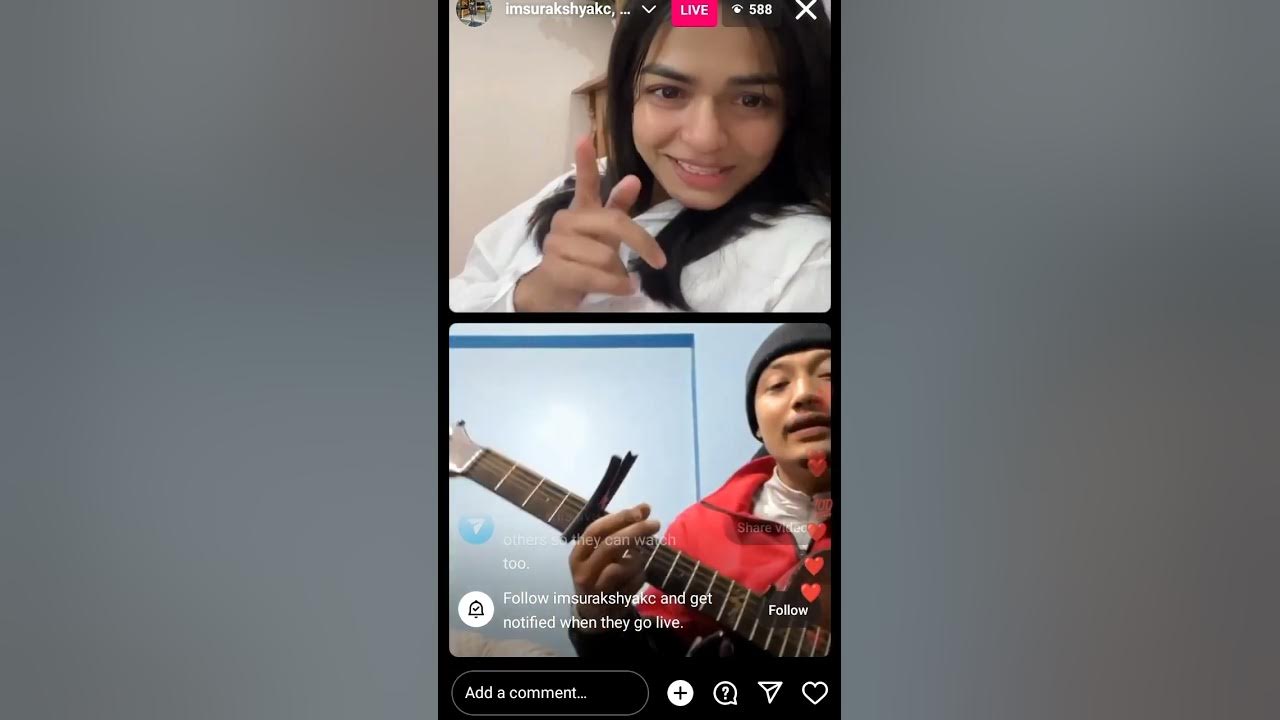 MRB vlogs and surakshya KC talking in Insta live - YouTube