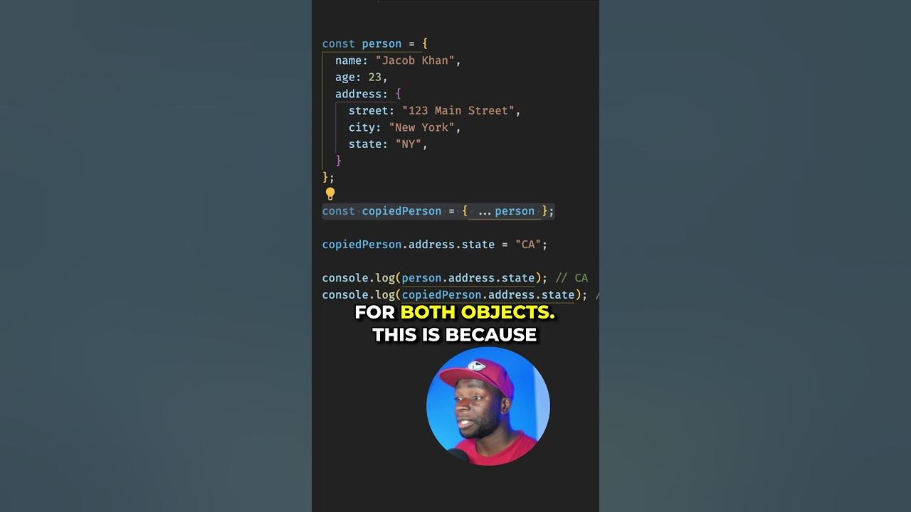 Deep Vs Shallow Copying Javascript Youtube