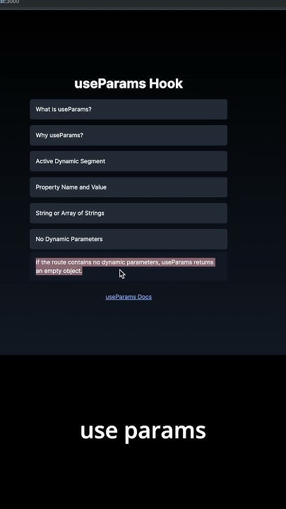 Know This About Useparams In Nextjs Reactjs Nextjs Youtube