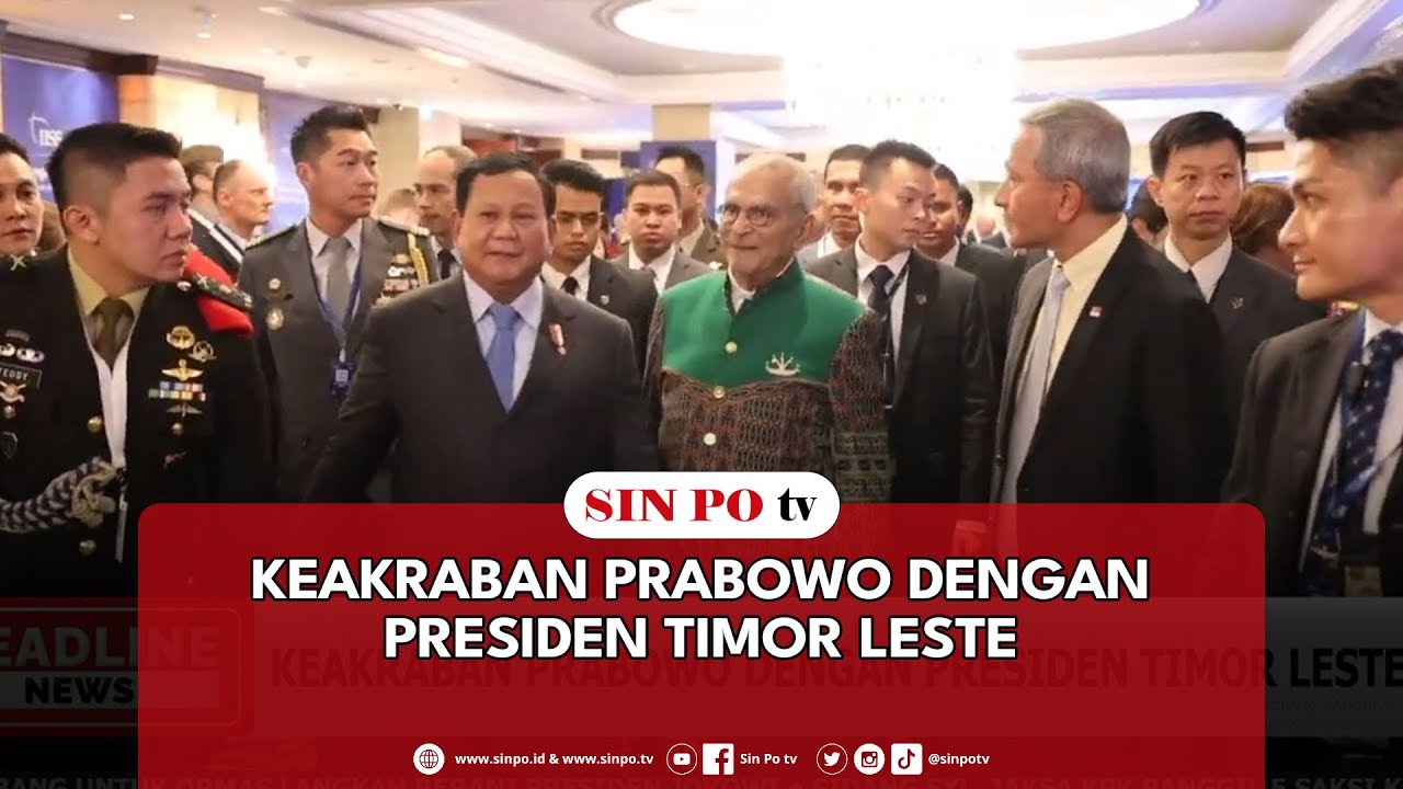 Keakraban Prabowo Dengan Presiden Timor Leste - YouTube