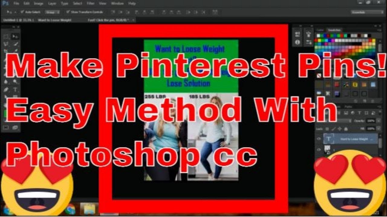 How to Make Pinterest Pins in Photoshop cc? | Create Pinterest Pins ...
