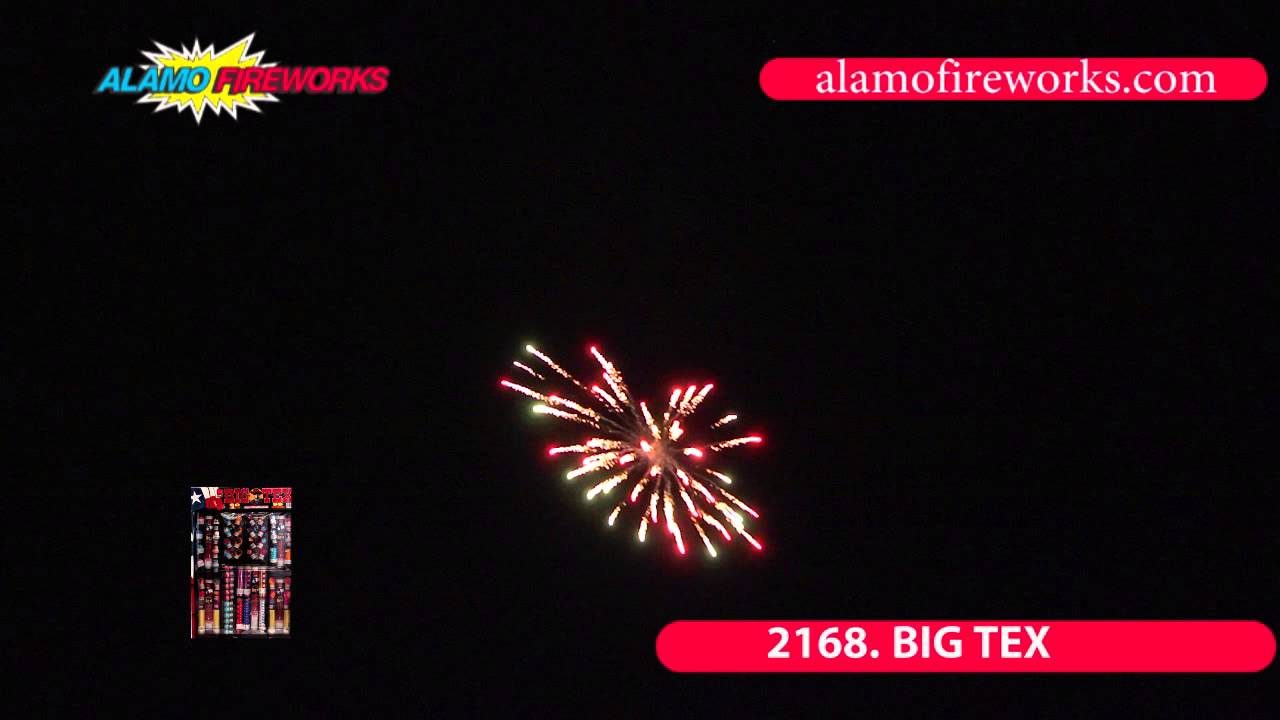 2168 Big Tex - Alamo Fireworks - YouTube
