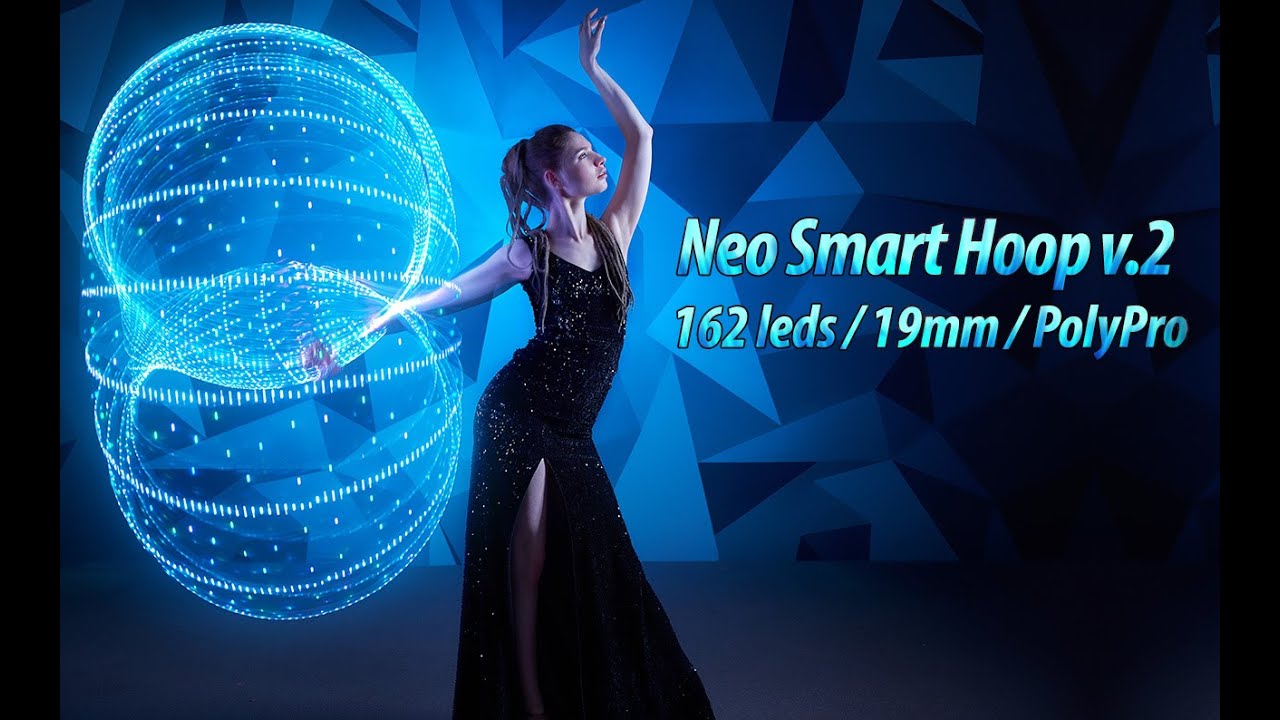 LED Hula-Hoop | Neo Smart Hoop v.2 (162 leds/19mm/Polypro) - YouTube