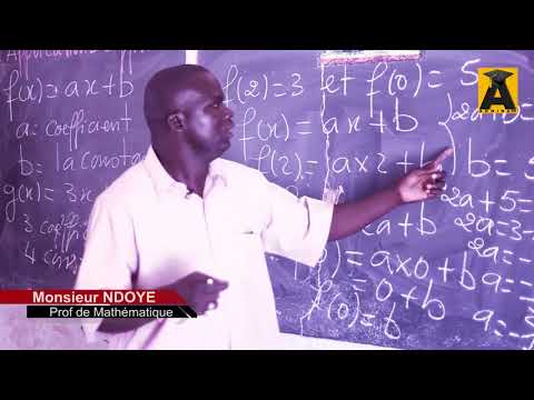 MATHS 3e - DÉFINITION ET DÉTERMINATION D'APPLICATIONS AFFINES