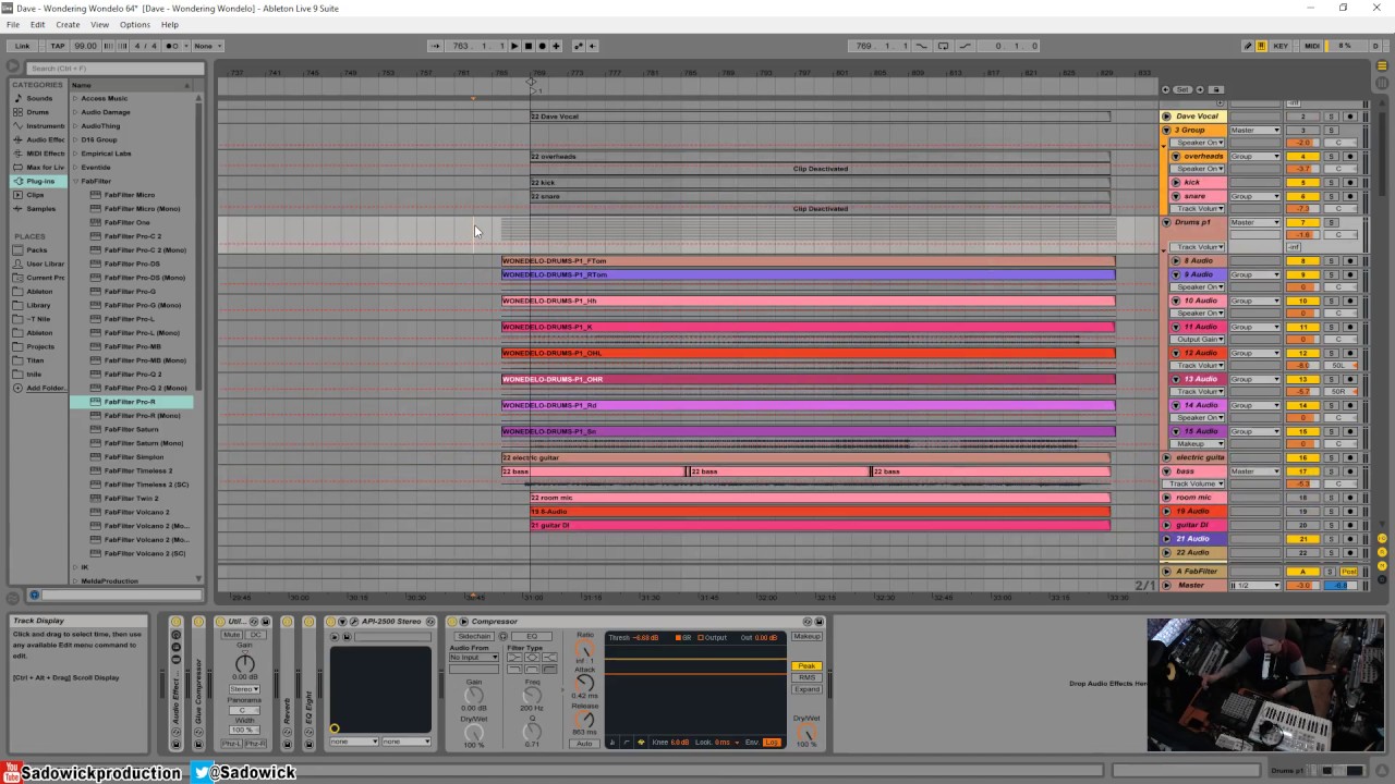 Tips For Managing Very Large Projects In Ableton Live 9 - YouTube