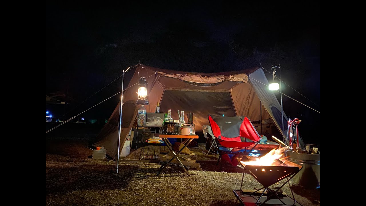 Winter Camping ⛺️ (Solo Camping) One Tigris Homestead Tent/ at 下北山スポーツ ...