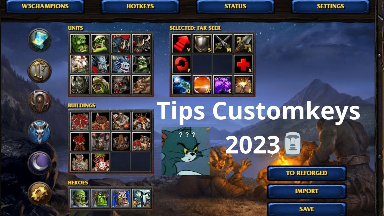 Como configurar Teclas Rapidas Customkeys 2023 ( Warcraft Reforged and Clasico) 🤘🏽🗿🤘🏽 - YouTube
