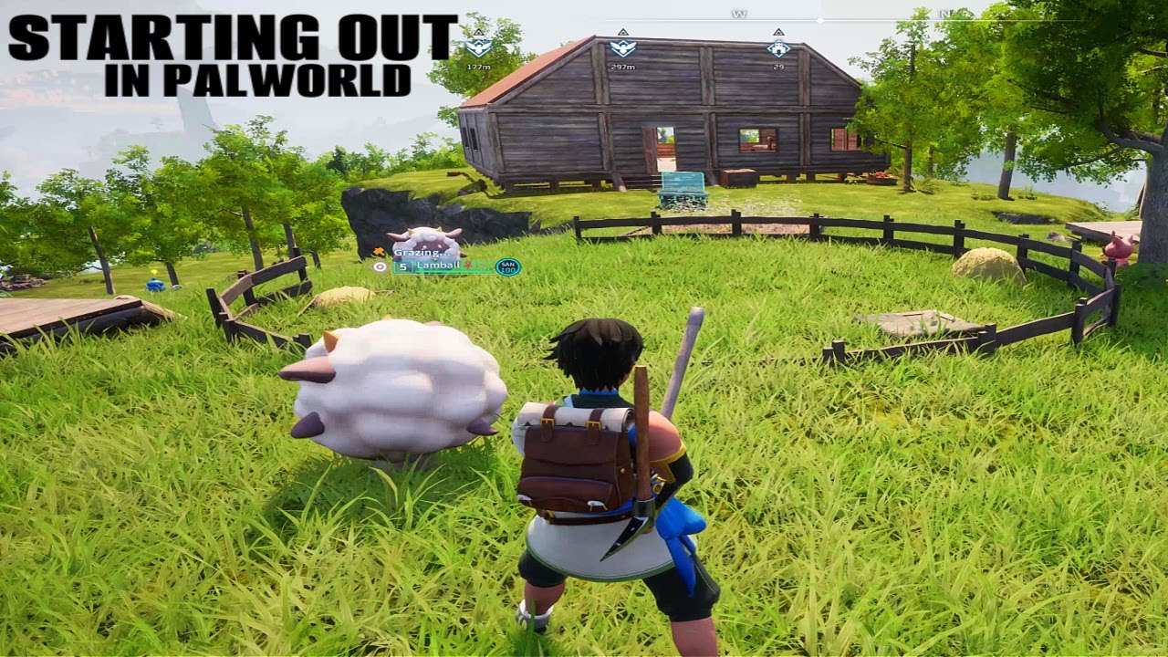 STARTING OUT and BUILDING OUR BASE - Palworld - Hard Mode E1 - YouTube