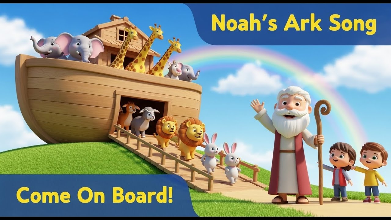 Noah’s Ark Song – Come On Board! 🛶🐘 | Fun Bible Song for Kids - YouTube