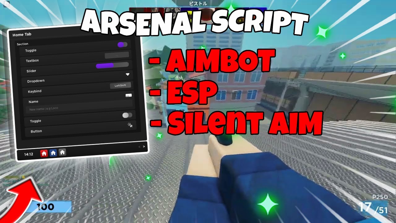 Roblox Arsenal Script GUI [Aimbot, Gun Mods, ESP, FLY & MORE] *2025 ...