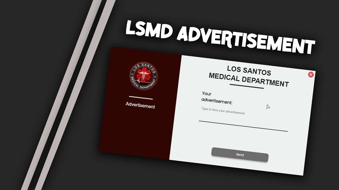 [FiveM] LSMD Advertisement UI | ESX - YouTube