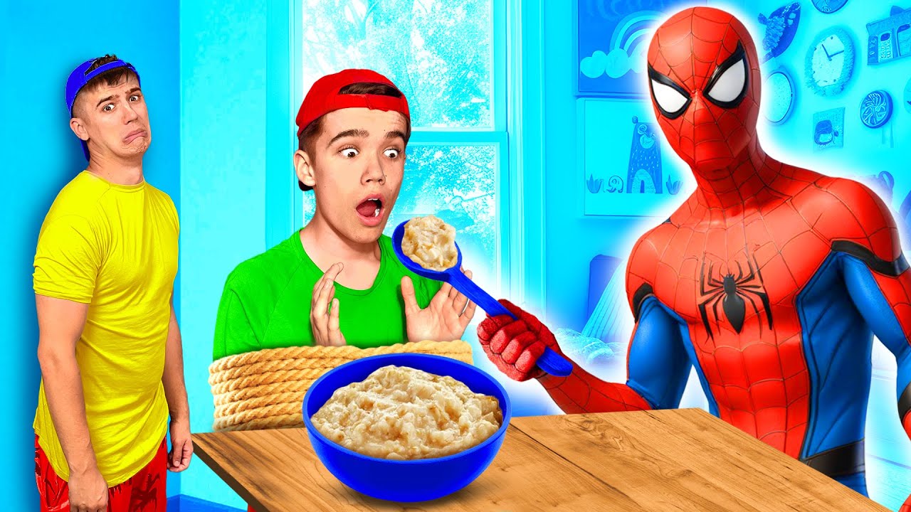 SPIDER MAN Became Our Nanny for 24 HOURS ! - YouTube