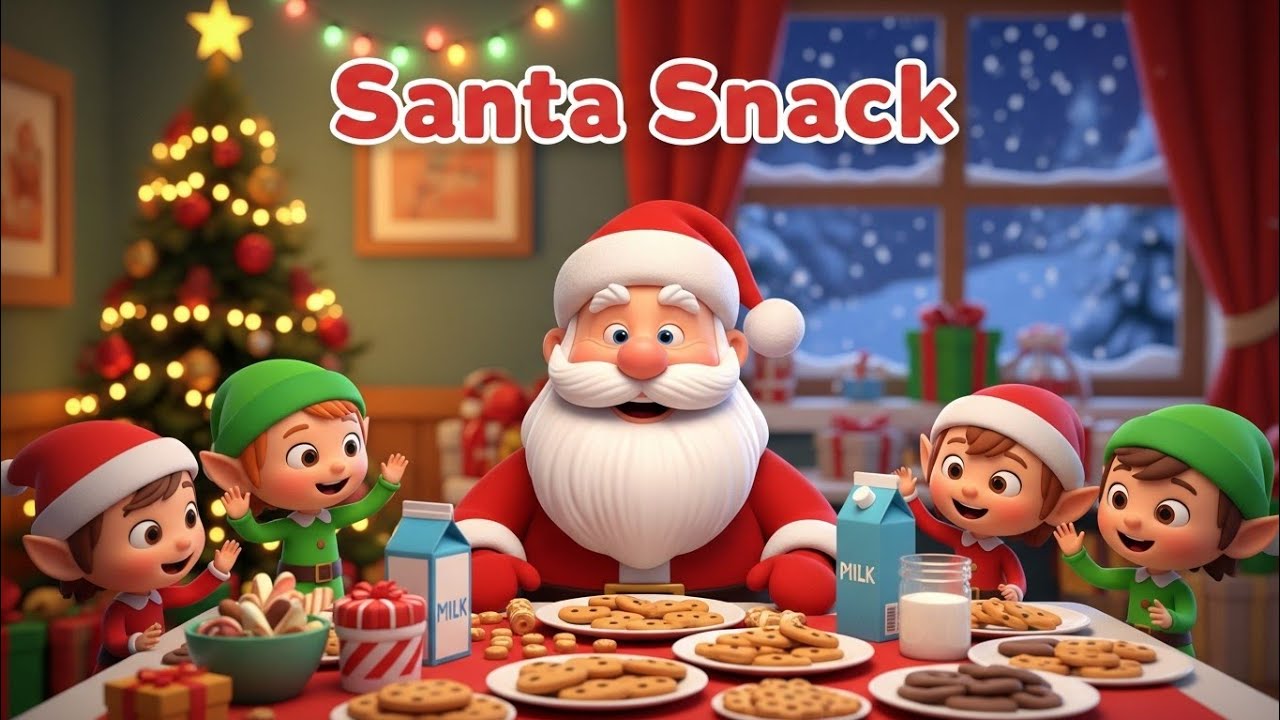 "🎅 Santa's Merry Snack Song – Fun Kids Nursery Rhyme to Jingle Your Joy ...