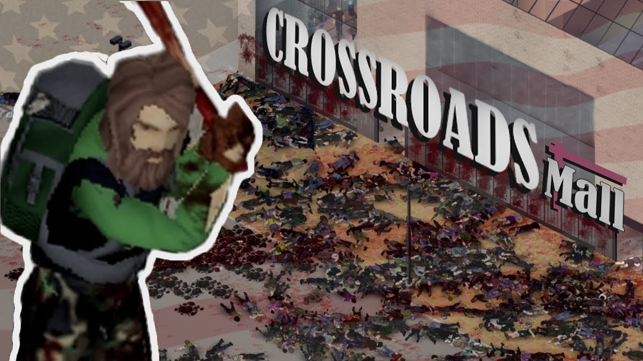 Clearing The Project Zomboid Mall - YouTube