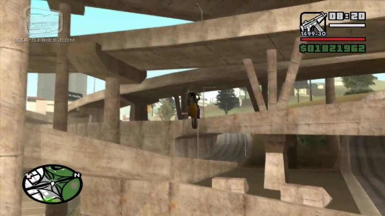 GTA San Andreas - Walkthrough - Unique Stunt Jump #17 - Mulholland ...
