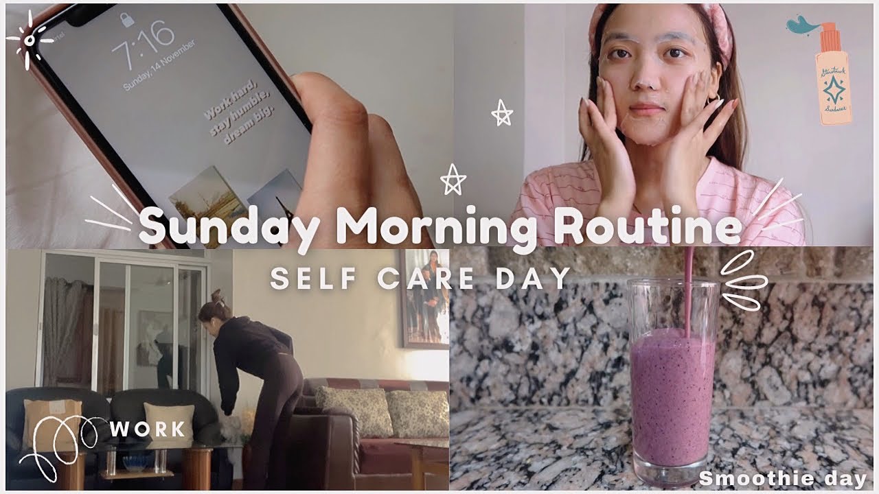 My Sunday morning routine ⛅️, Selfcare day, taking it slow, 🍂 - YouTube