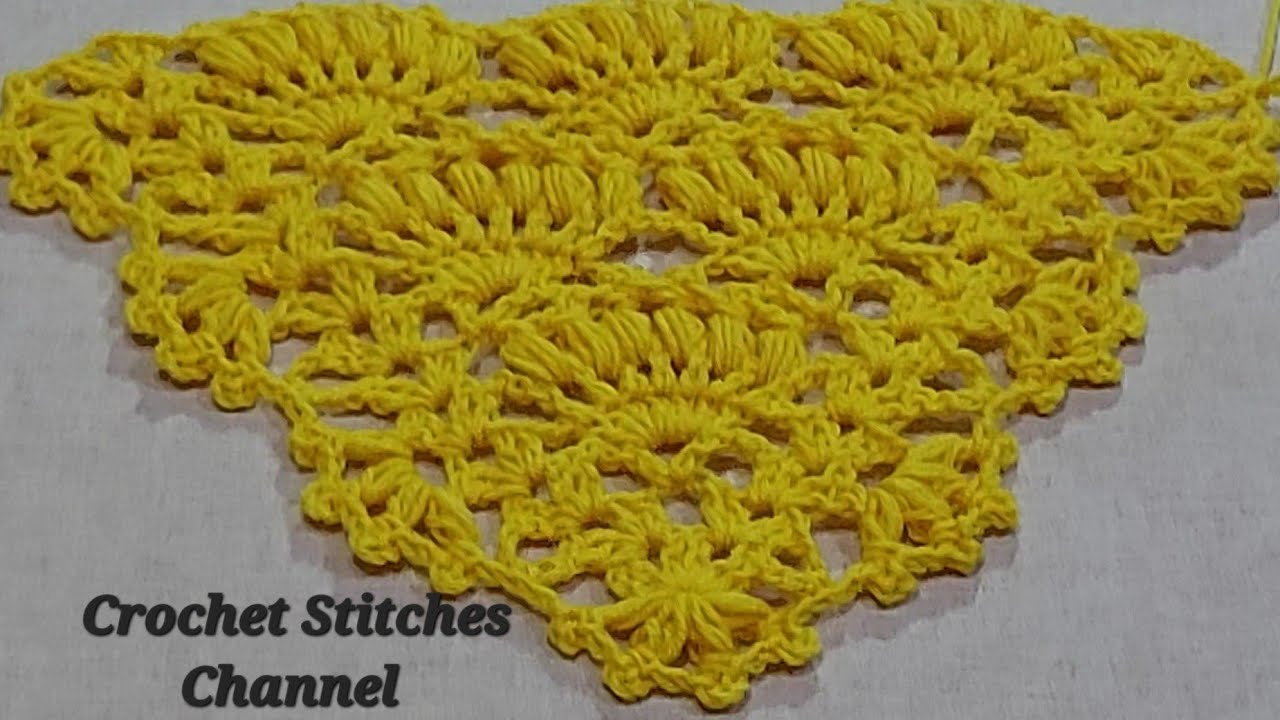 Crochet Shawl .Crochet easy triangle Shawl (easy tutorial) - YouTube