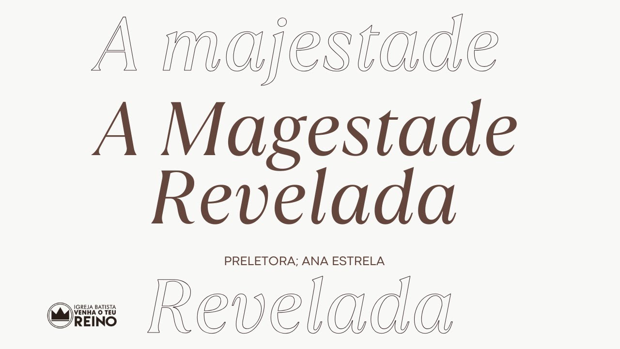 Preletora; Ana Estrela / A majestade Revelada / Salmo 19;1-9 - YouTube