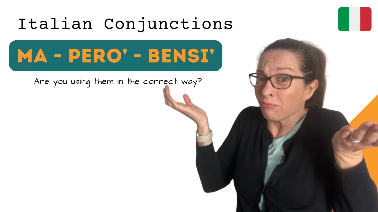 🇮🇹 Learn Italian words ma, però and bensì... and extra expressions with ...