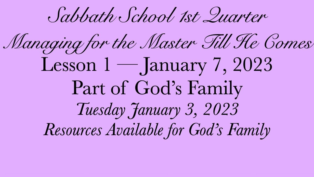 Part of God's Family — Resources Available for God's Family - YouTube