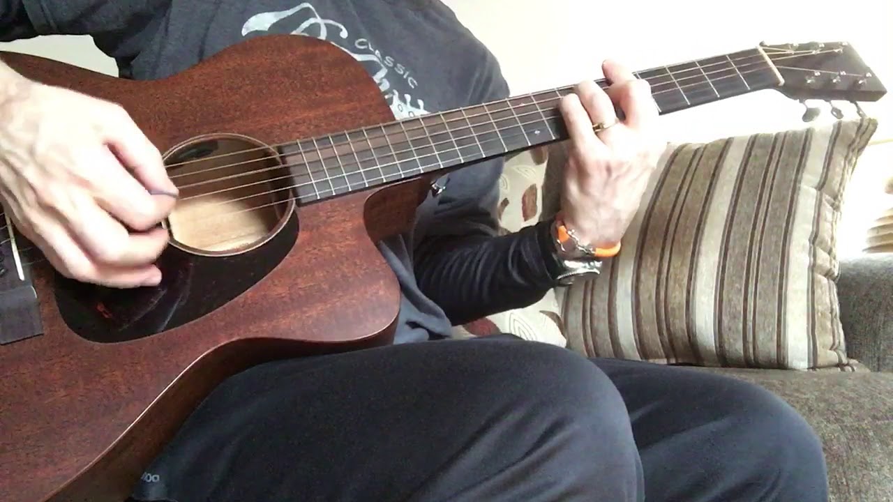 Blues piece w Martin OMC-15M Acoustic w BOSS BD-2 Blues Driver Pedal ...