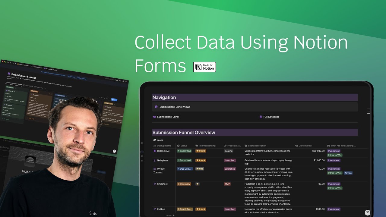 How To Collect Data From Users Online Using Notion Forms (for VCs and ...