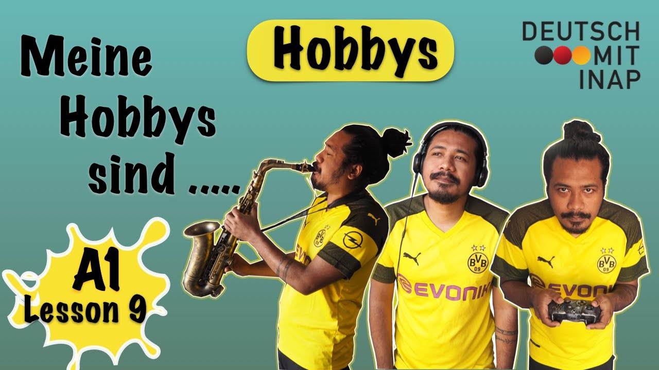 A1- German lesson 9 | Hobbys | Hobbies in German - YouTube
