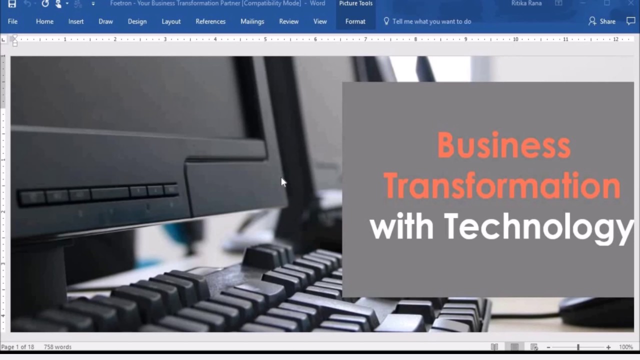 How to combine two edited version of a document in Microsoft Word 2016 ...