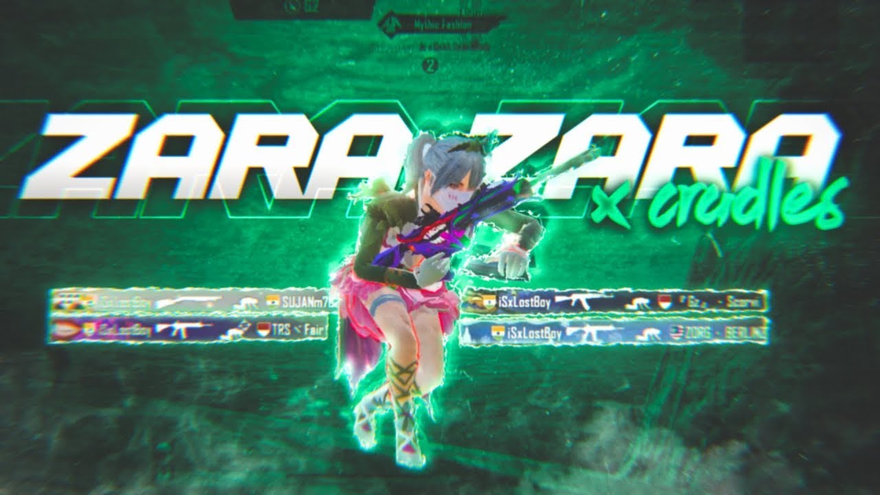 Zara Zara X Cradles ( 4K )- samsung😜 BGMI Montage - Boby Gamer - YouTube