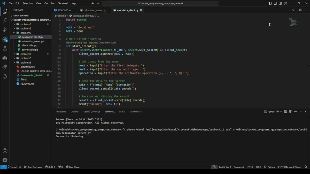 Socket Programming using Python - YouTube
