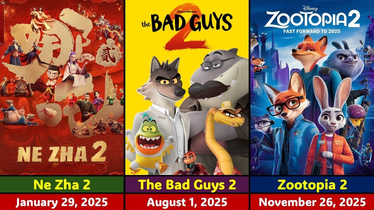 Released And Upcoming Animation Movies 2025 - YouTube