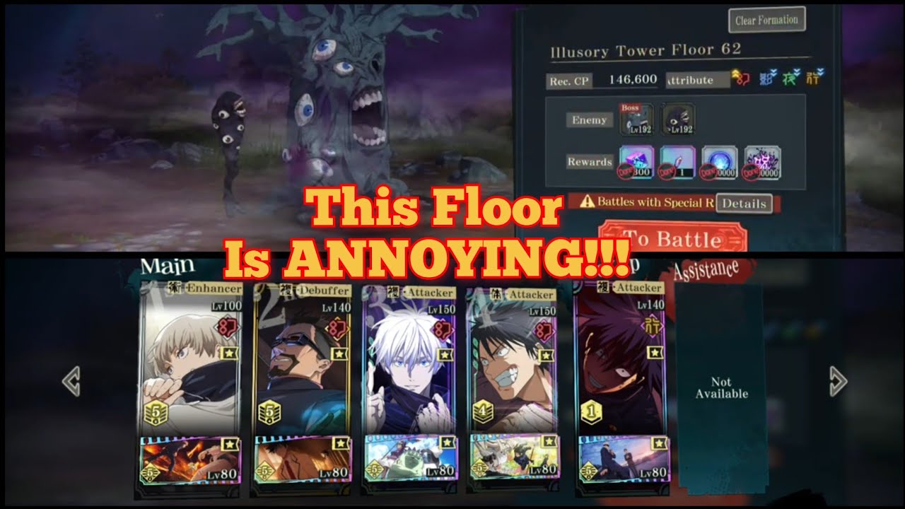 Illusory Tower Floor 62 Sorcerer Killer Toji - Jujutsu Kaisen Phantom ...