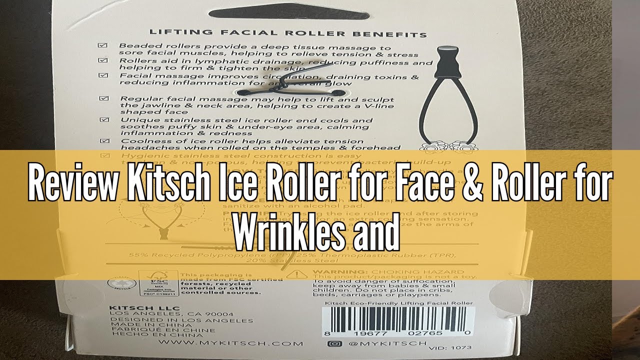 Review Kitsch Ice Roller for Face & Roller for Wrinkles and Lifting, 2 ...
