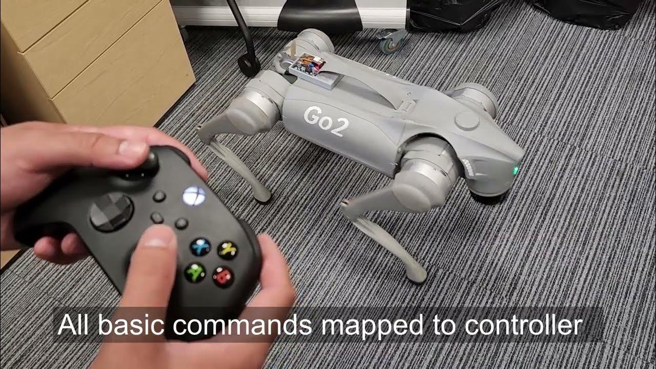 Unitree Go2 control via SBUS with an ESP32 demo - YouTube