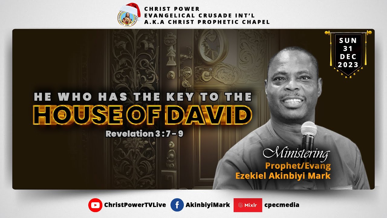 HE WHO HAS THE KEY TO THE HOUSE OF DAVID (SUNDAY SERVICE 2023) - YouTube