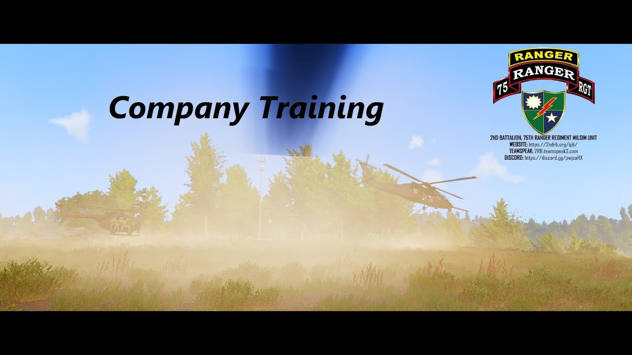 Company Training - 2nd Battalion, 75th Ranger Regiment Arma 3 Milsim ...