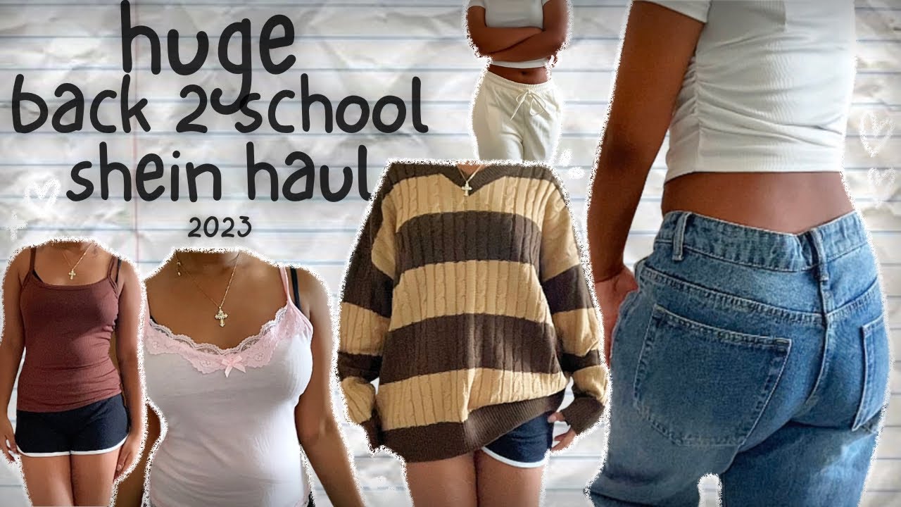 HUGE SHEIN BACK TO SCHOOL HAUL || unboxing, hauls, and more - YouTube