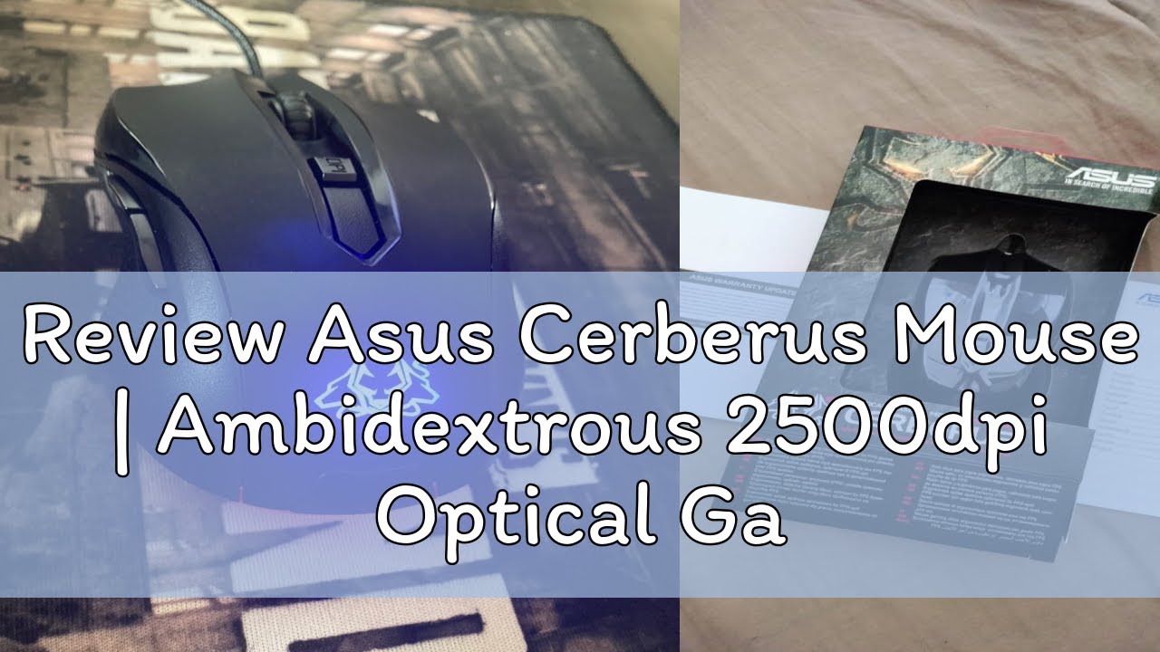 Review Asus Cerberus Mouse | Ambidextrous 2500dpi Optical Gaming Mouse ...