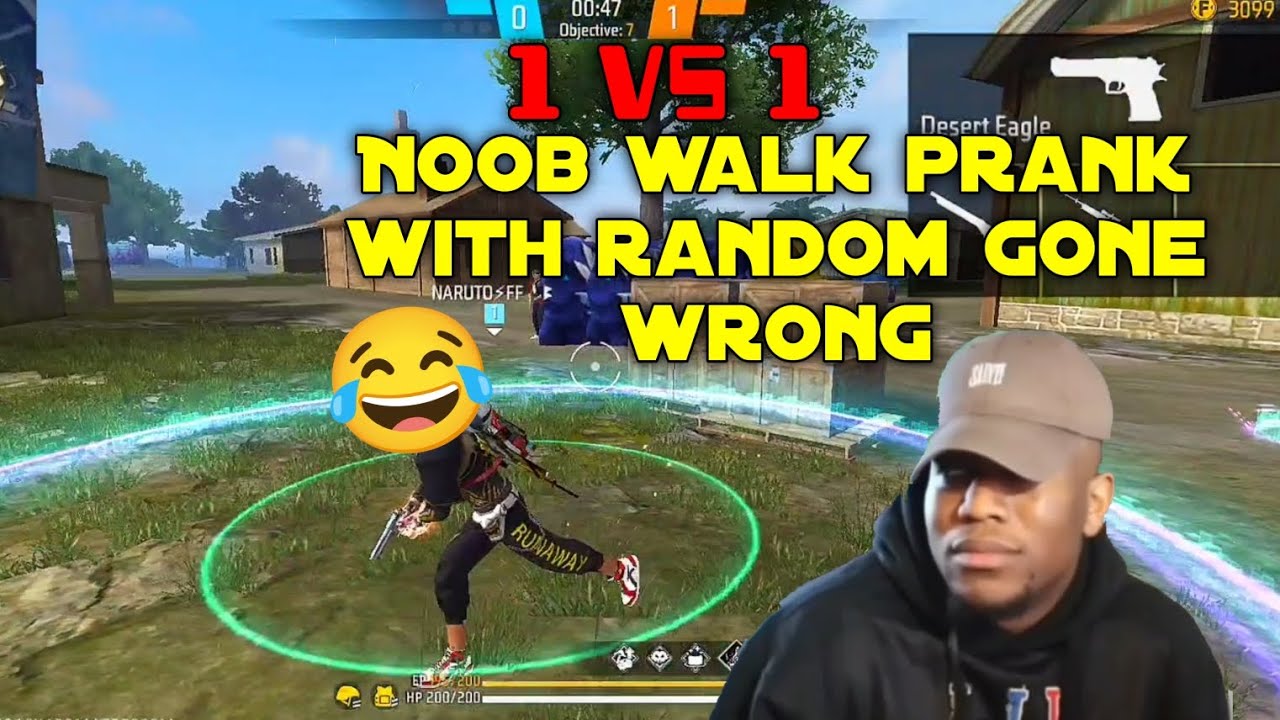 1vs1 Noob Walk Prank With Random Gone Wrong, I lost 😂 |Noob Walk Prank ...
