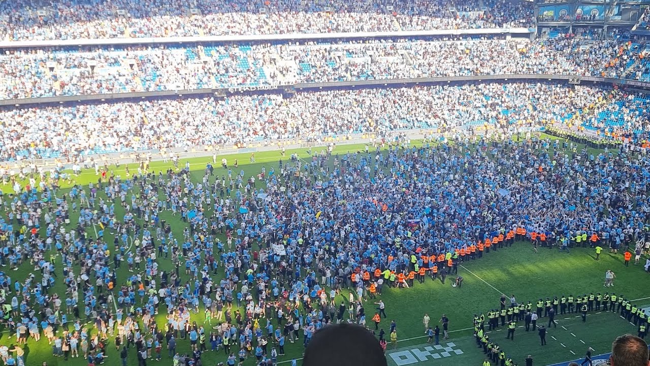 WILD SCENES at the Etihad as Manchester City Crowned Champions ...