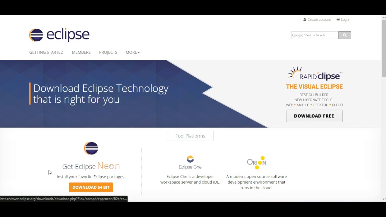 Downloading Eclipse,JDK and JRE - YouTube