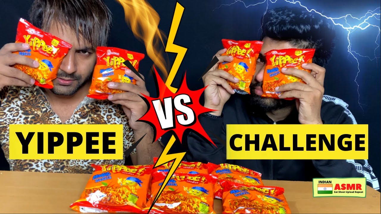 YIPPEE CHALLENGE🔥 10 Packet Yippee Noodles Eating Challenge | YIPPEE ...