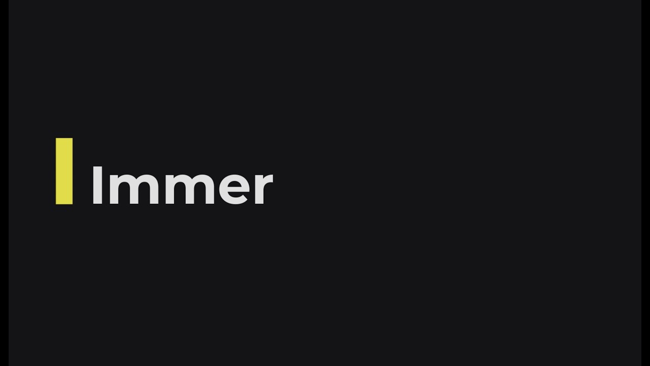 Immerjs azucar para manejar la inmutabilidad - YouTube