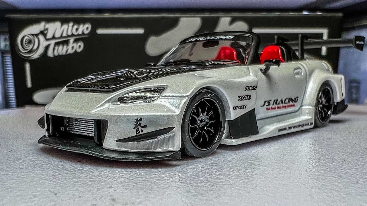 [ MICRO TURBO ] HONDA S2000 JS RACING PLUS ACCESORIES, 1:64 DIECAST ...