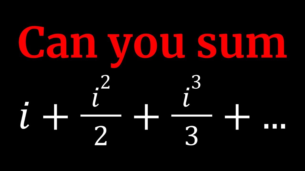 A Very Interesting Sum | Problem 426 - YouTube