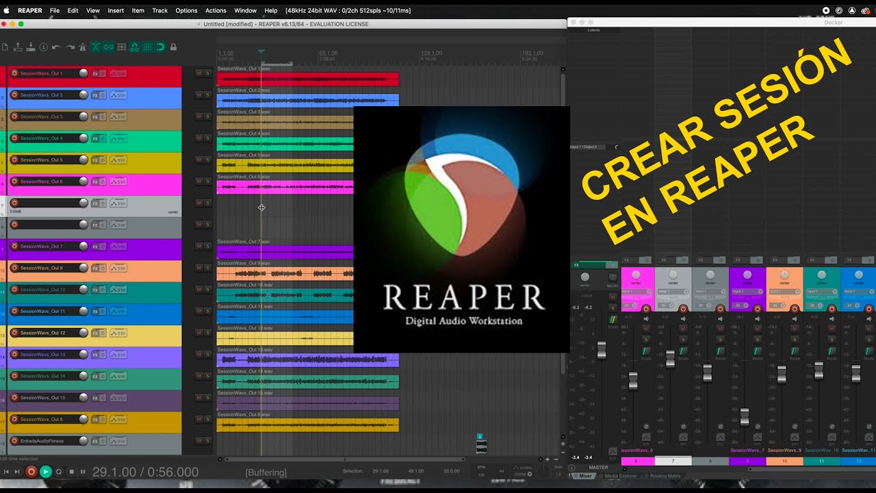 2 Reaper Tutorial: Crear nuevo proyecto - YouTube