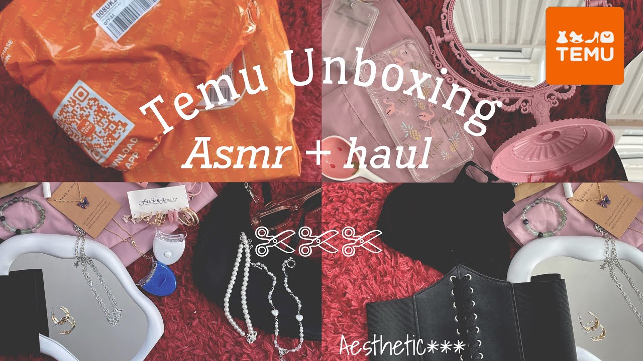 Temu unboxing , haul , and Asmr | temu haul over 10+ items | bags ...